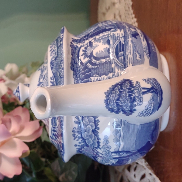 Spode | Kitchen | Spode Italian Blue Teapot | Poshmark